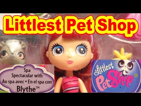 Littlest Pet Shop 14 Play Doh Surprise Eggs Spa Spectacular with Blythe fooled by Spiderman