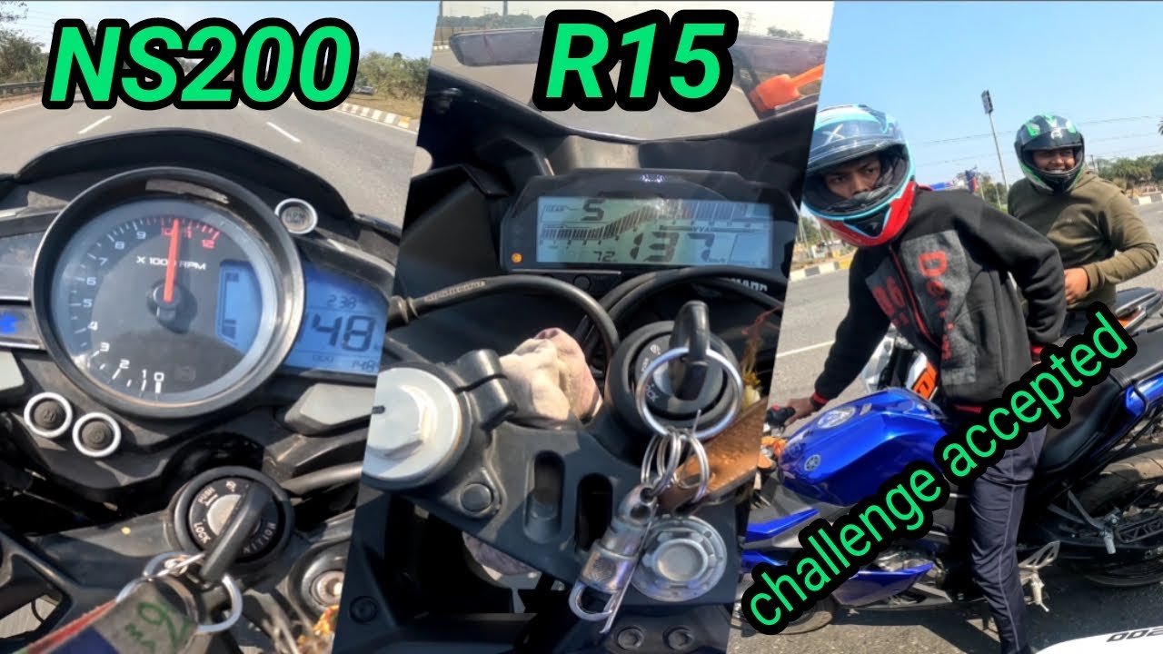 R15 vs Ns200 race Rupees 500 Challenge accepted 😎 2024 - YouTube