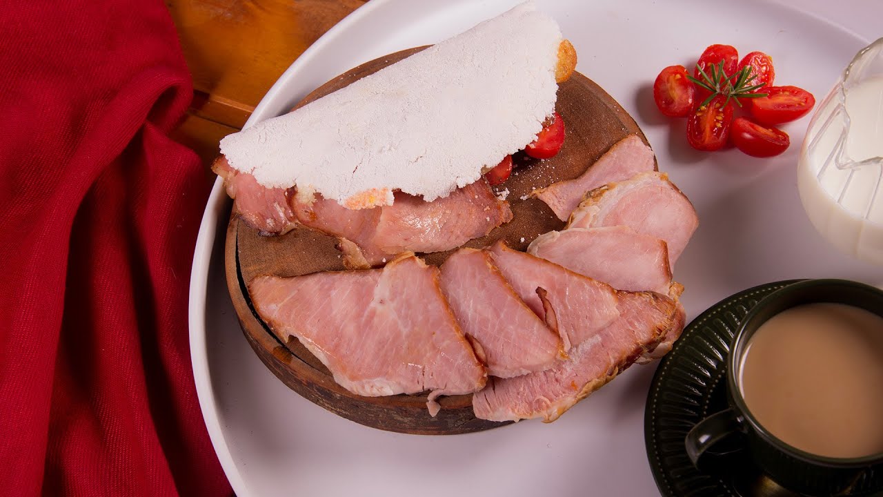 Como fazer tapioca de Pernil Defumado - Receita - YouTube