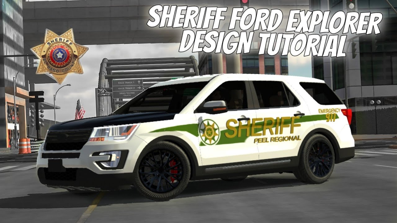Sheriff Ford Explorer Interceptor Design Tutorial | Easy Design | Car ...