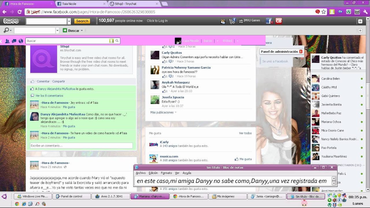 Como usar mas o menos tinychat...Para mi amiga Danyy xD - YouTube