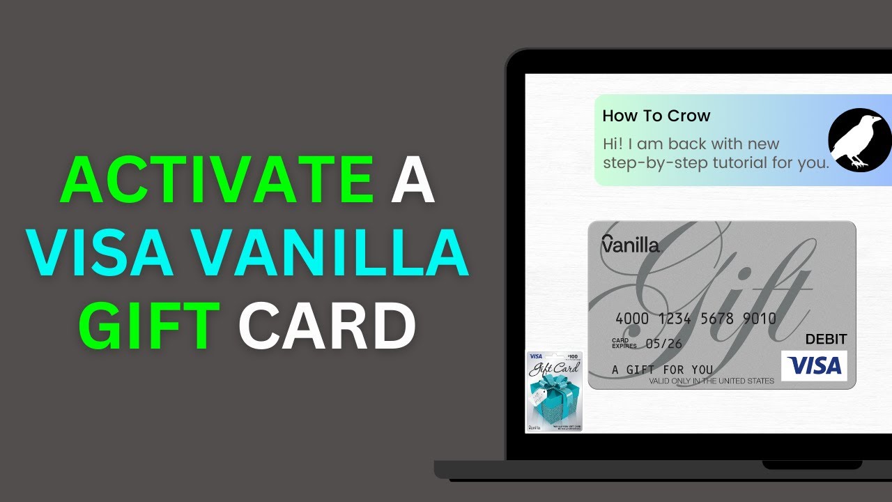 How to Activate a Visa Vanilla Gift Card - YouTube