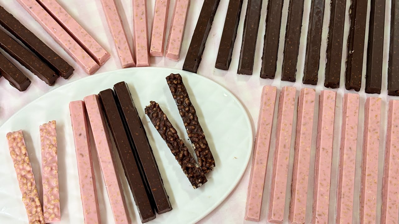 빼빼로데이 크런치 초코 빼빼로 만들기 Crunchy chocolate pepero recipe - YouTube