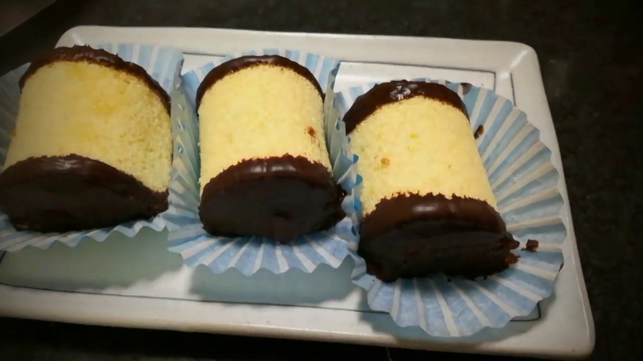 Mini Roll Cake tanpa sp ,baking powder - YouTube