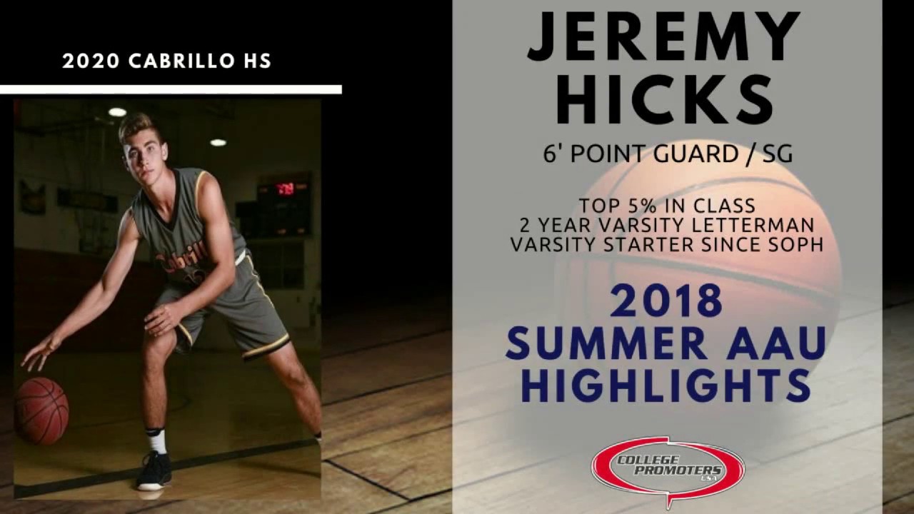 Jeremy Hicks - 2018 Summer AAU Highlights - YouTube