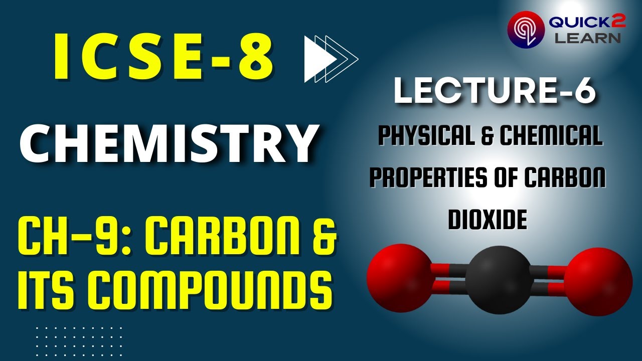 ICSE CLASS 8 CHEMISTRY CH-9 CARBON & ITS COMPOUNDS L-6 PHYSICAL,CHEMICAL PROPERTIES-CARBON ...