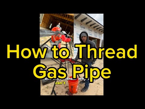 How to Thread Gas Pipe - YouTube