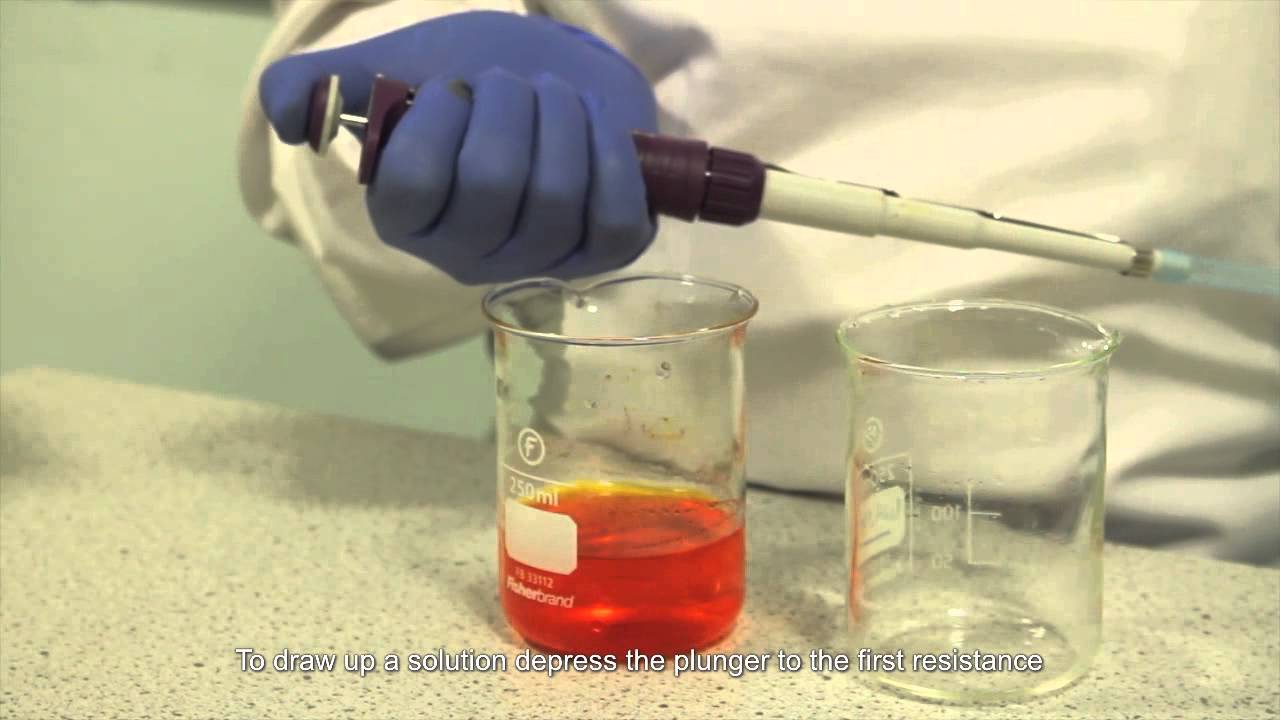 KUick Vid: Using an air displacement pipette (subtitled) - YouTube
