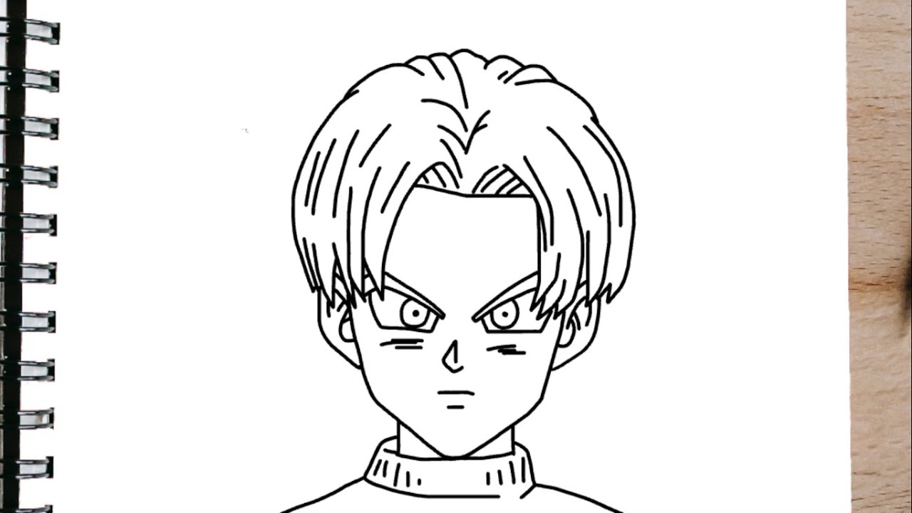 Como dibujar a TRUNKS DEL FUTURO PASO A PASO fácil y rápido | Dragon ...