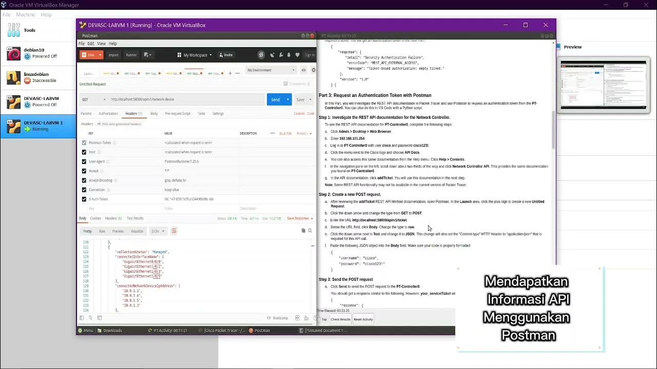 Tugas 8.8.3 Implement REST APIs with an SDN Controller - Indonesia (POLINES) - YouTube