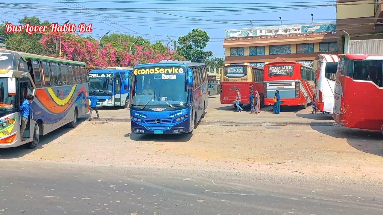 Econo Service Non Ac Bus | Comilla Highway Bus Race | Hotel Break Econo ...
