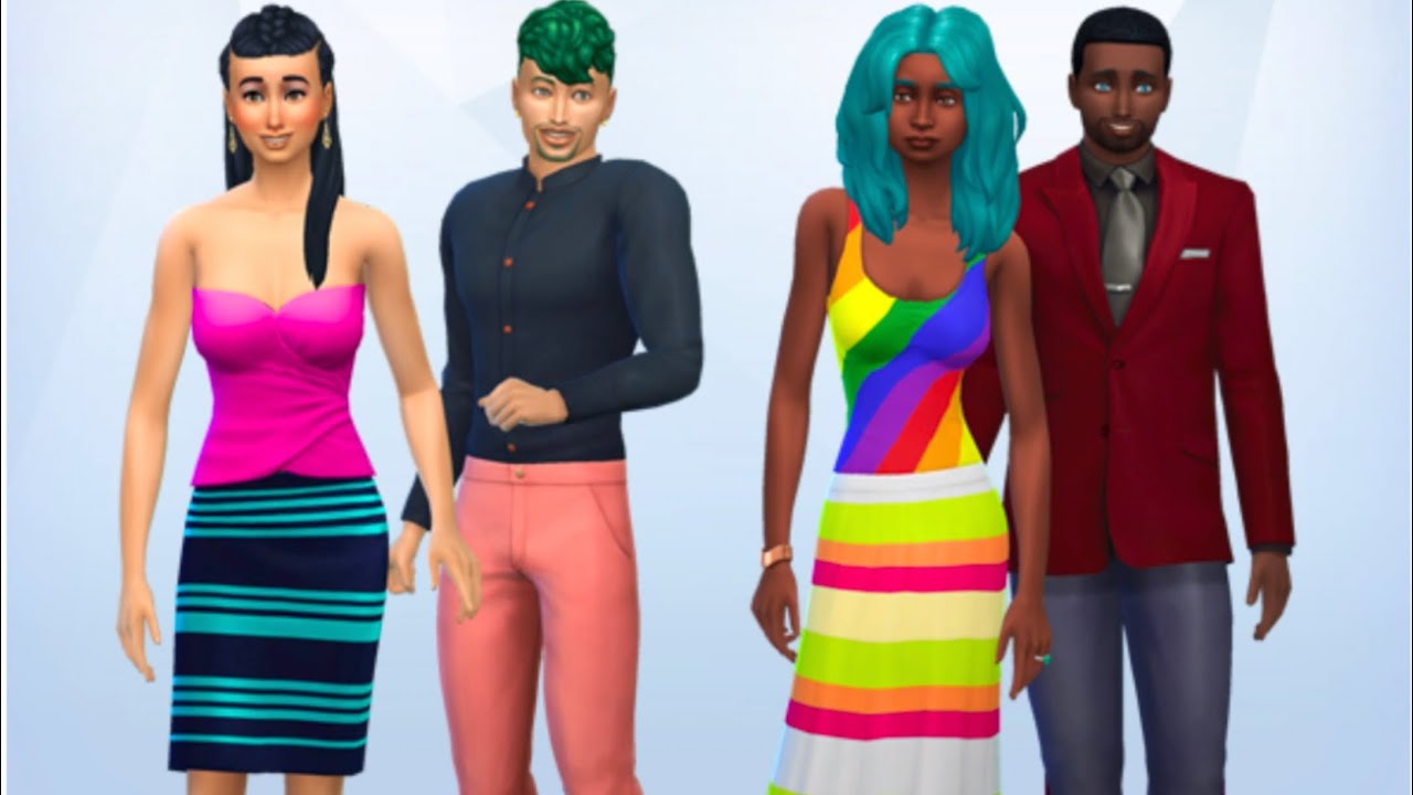 The Sims 4 (Create A Sim) Friend Group - YouTube