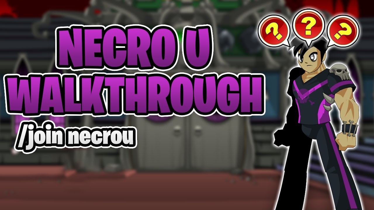 Necro U Quest Walkthrough /join necrou - AQW - YouTube