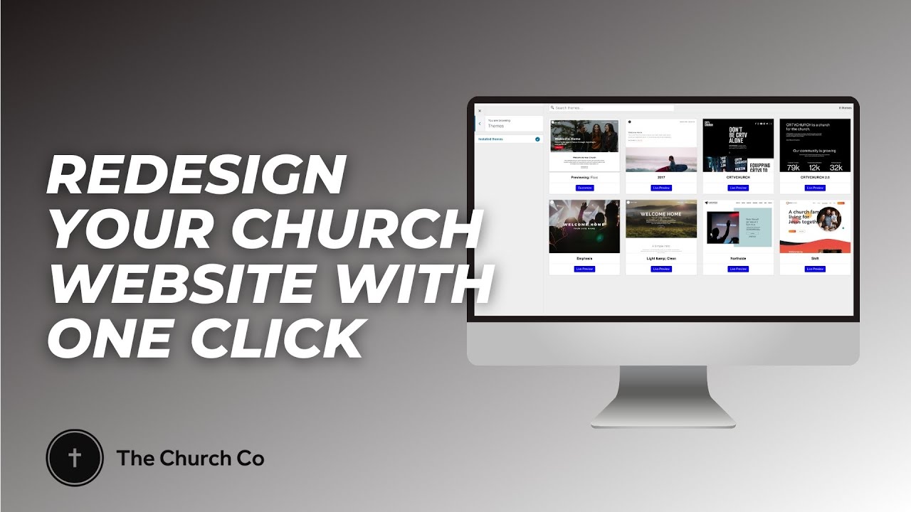 Redesign Your Church Website with One Click. - YouTube