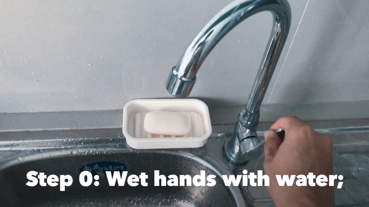 Hand-washing steps using the World Health Organization (WHO) Technique ...