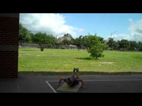 Family Boot Camp Push ups and Squat Jumps - YouTube