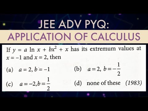 JEE ADV. PYQ: APPLICATION OF CALCULUS - YouTube