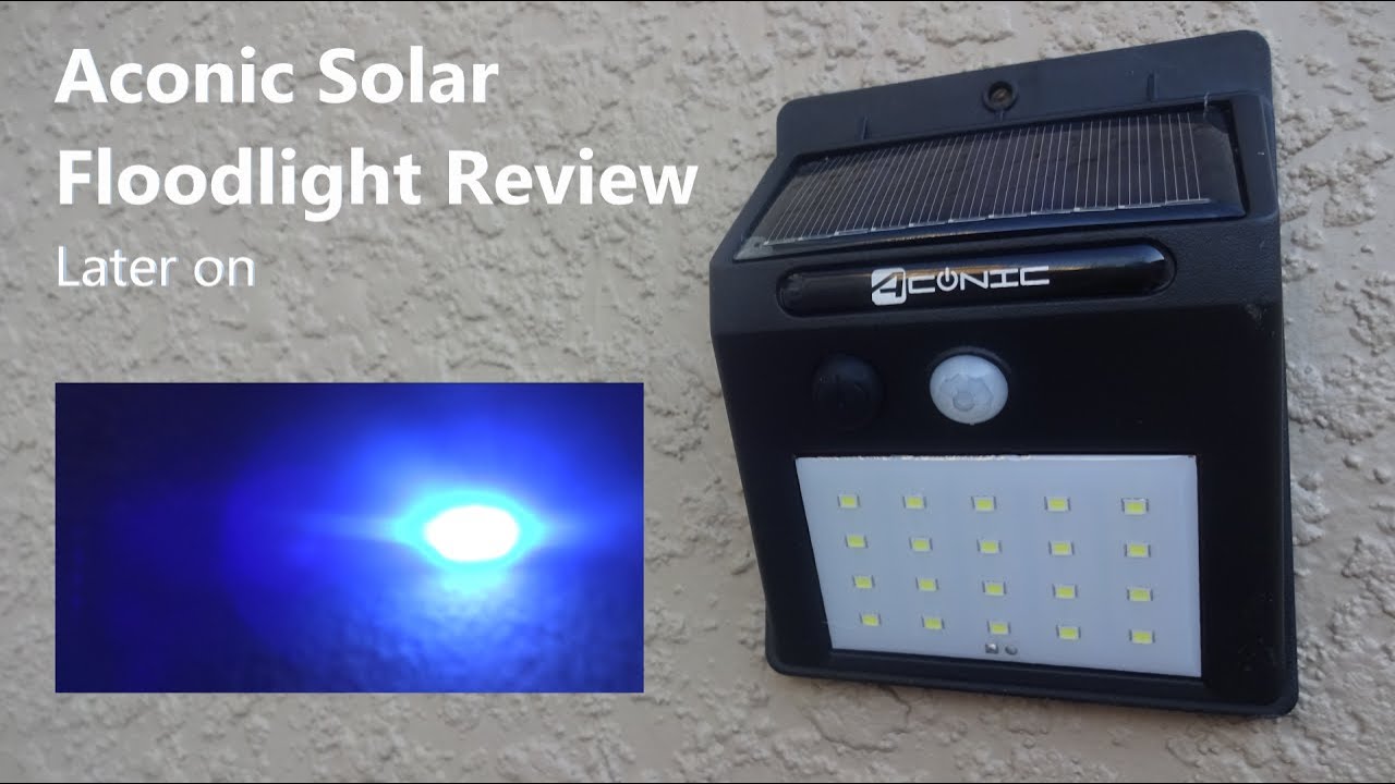 Aconic (Five Below) Solar Floodlight Floodlight Review: Later on ...