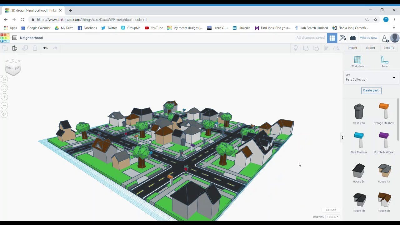 Tinkercad Neighborhood Design - Part 5 - YouTube