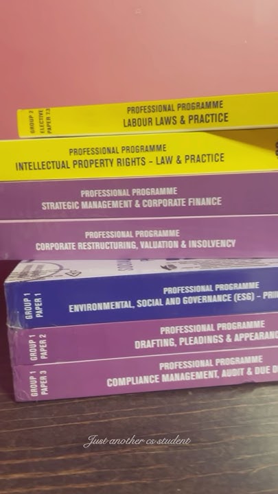 “CS Professional books Unboxing Dec 2025 Attempt #csprofessional # ...