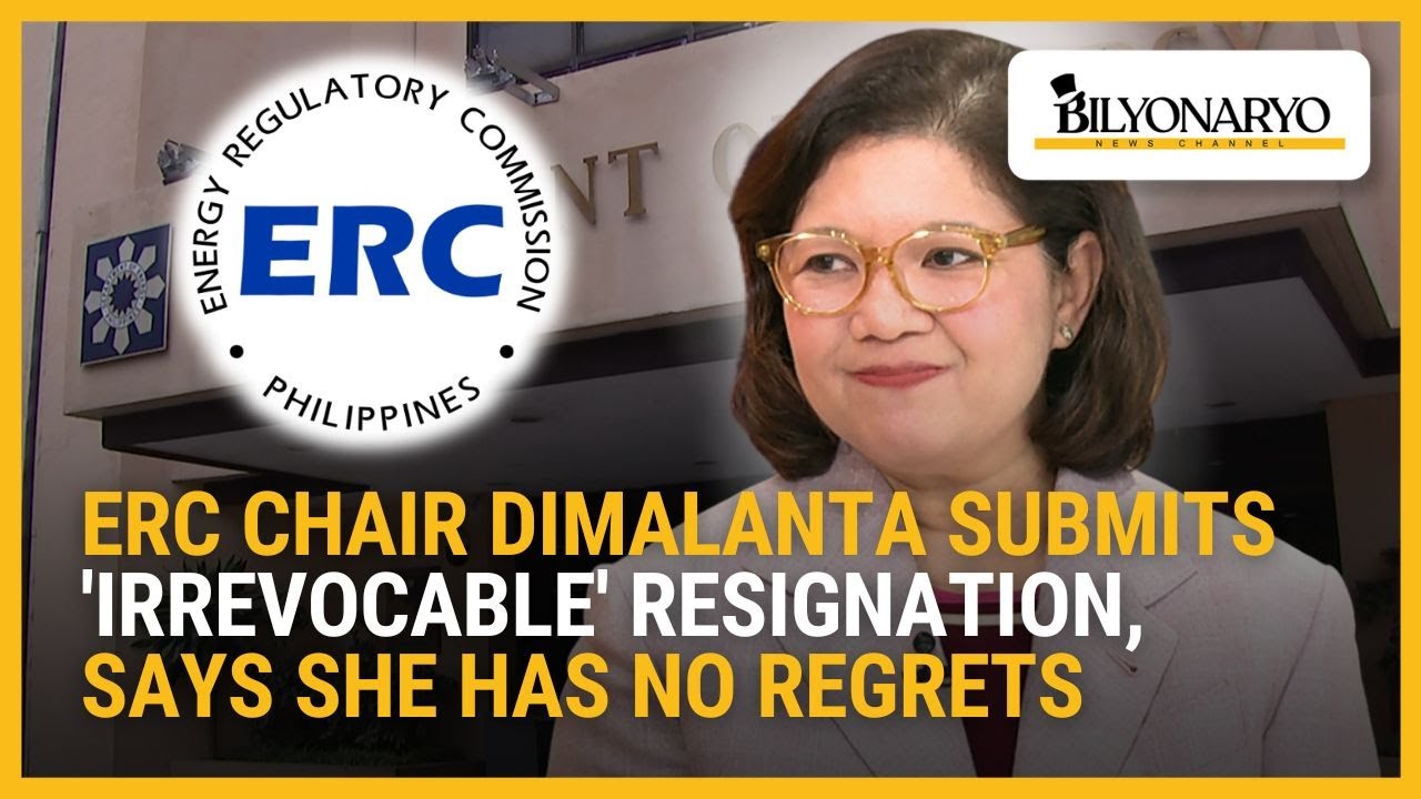 ERC Chair Dimalanta submits 'irrevocable' resignation, says she has no regrets | Business360 ...
