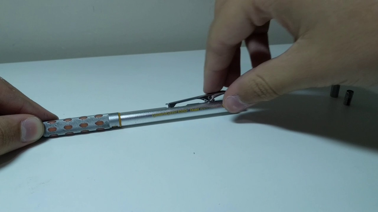 How to disassemble a Pentel Graphgear 1000 - YouTube