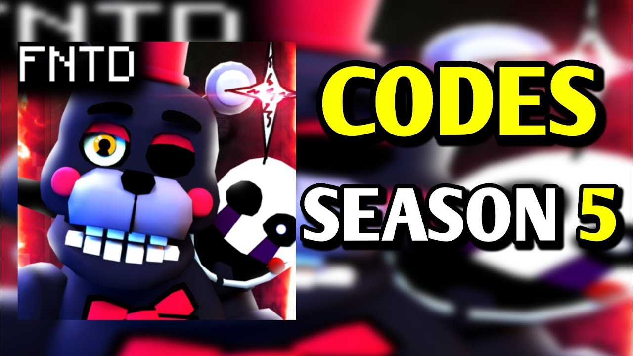 All Working Season 5 Update + Update 21 Codes For FNTD! Roblox Five ...