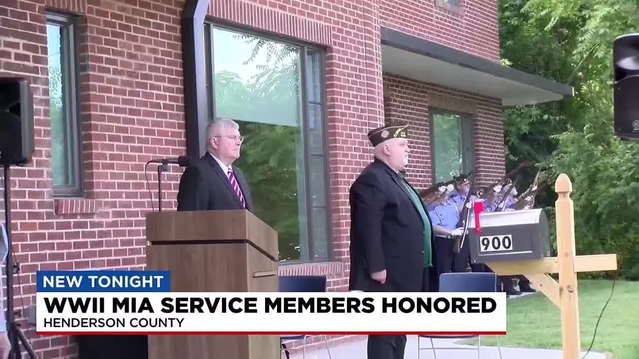 WWII MIA service members honored in Henderson County - YouTube