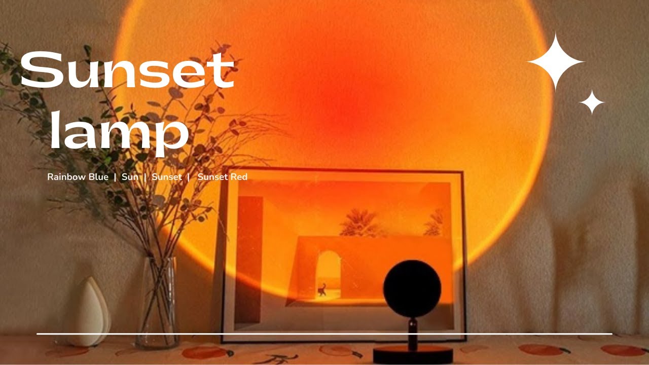 Sunset Lamp | Rainbow Sunset Projection Lamp| Light for Photography ...