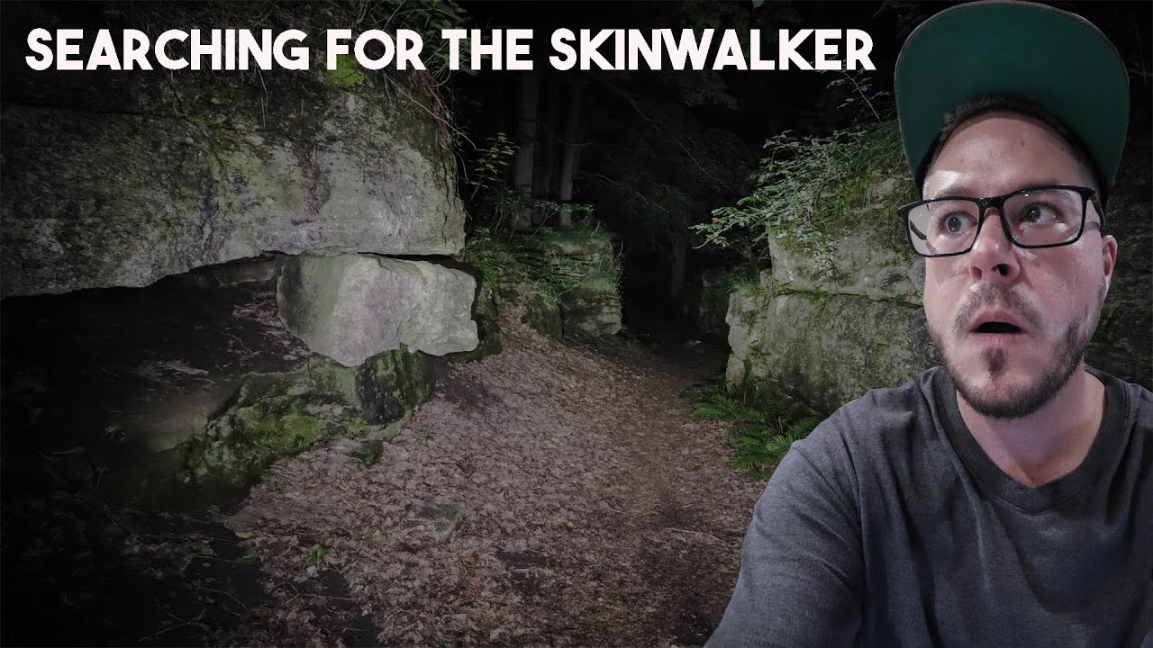SEARCHING FOR SKINWALKER HIDING IN HAUNTED FOREST ALONE *VERY SCARY ...