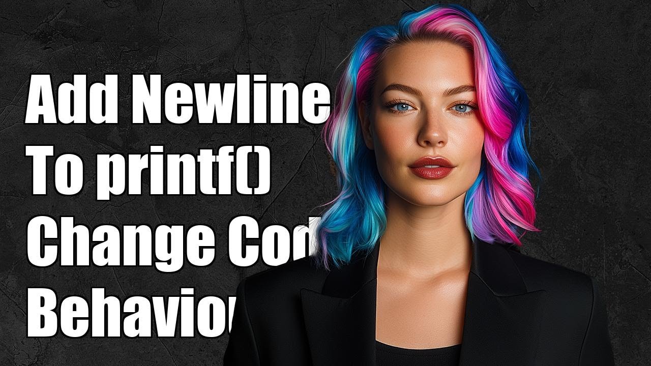 Adding newline character to printf() changes code behaviour - YouTube