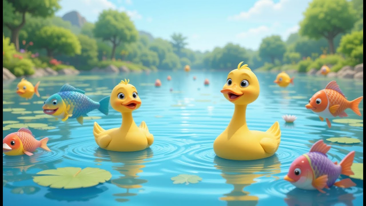 Baby Duck Quack Quack Quack | Cute 3D Animated Song for Kids - YouTube