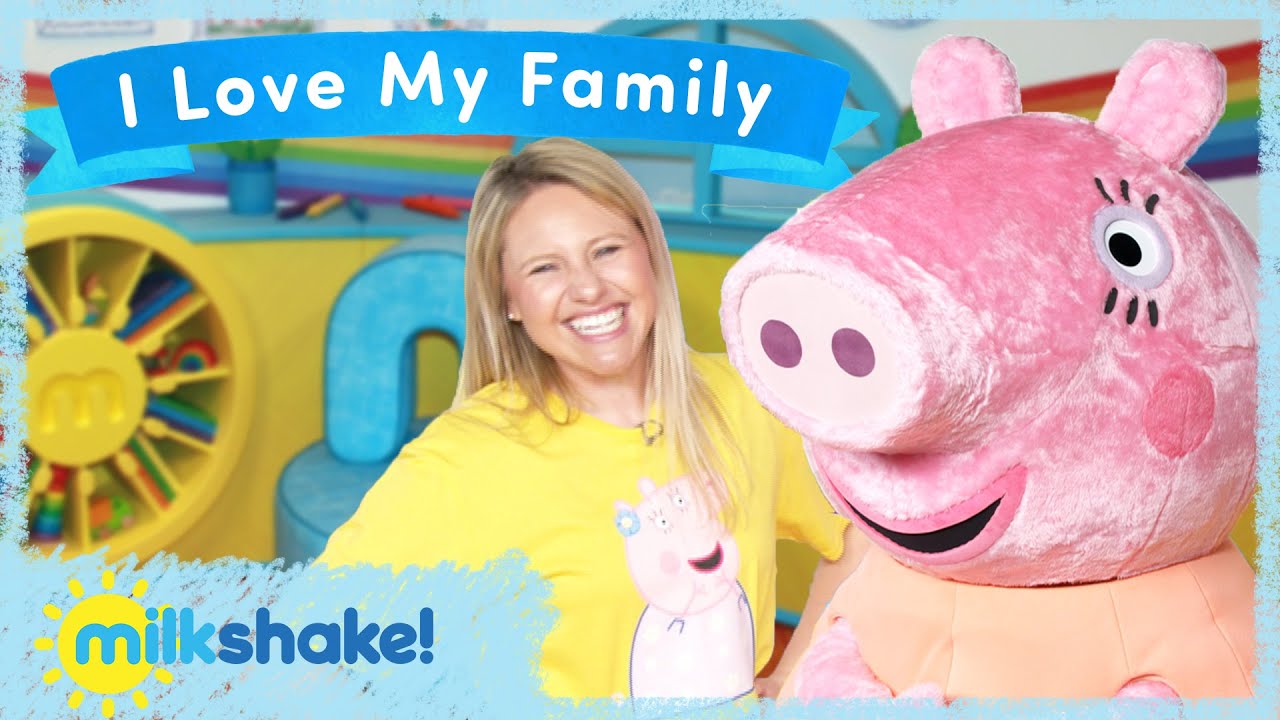 Milkshake! Studio Dances | I Love My Family | Olivia and Mummy Pig - YouTube