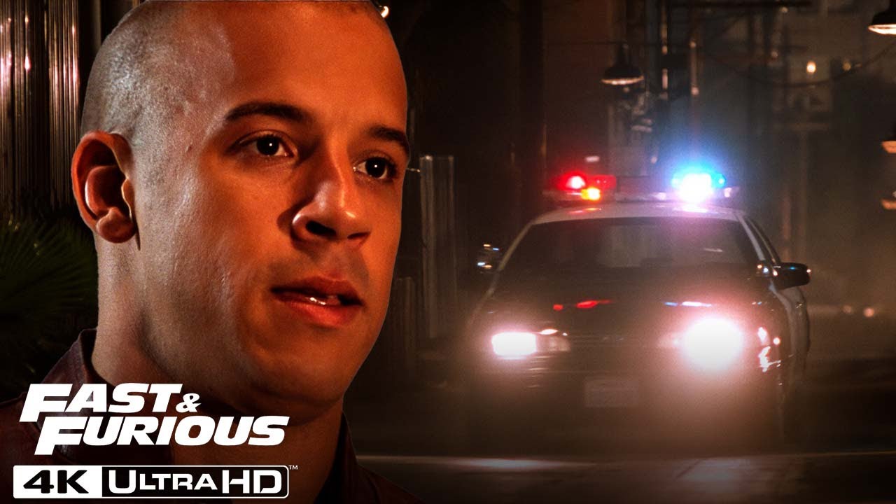 The Fast and the Furious | Brian Helps Dom Escape the Cops - YouTube