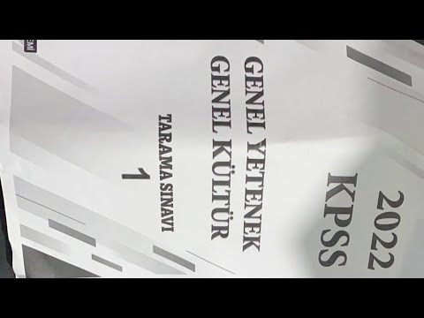 İlk tarama sınavım