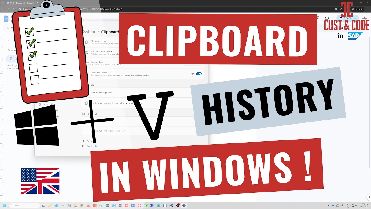 Using the clipboard history function in Windows [english] - YouTube