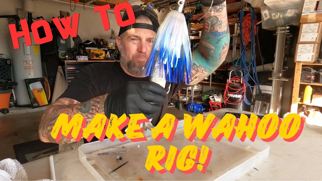 How to make a Wahoo ballyhoo rig - YouTube