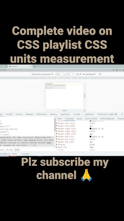 CSS units Pixels-(px) Percentage-(%) vw-vh em-rem unit measurement #youtubeshorts #reels #viral ...