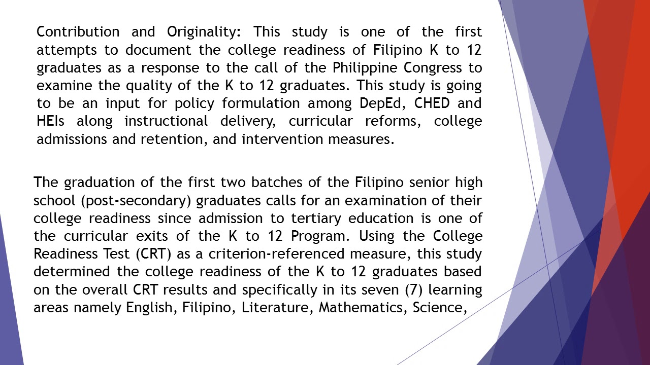College Readiness Of Filipino K To 12 Graduates Insights From A college-readiness-of-filipino-k-to-12-graduates-insights-from-a