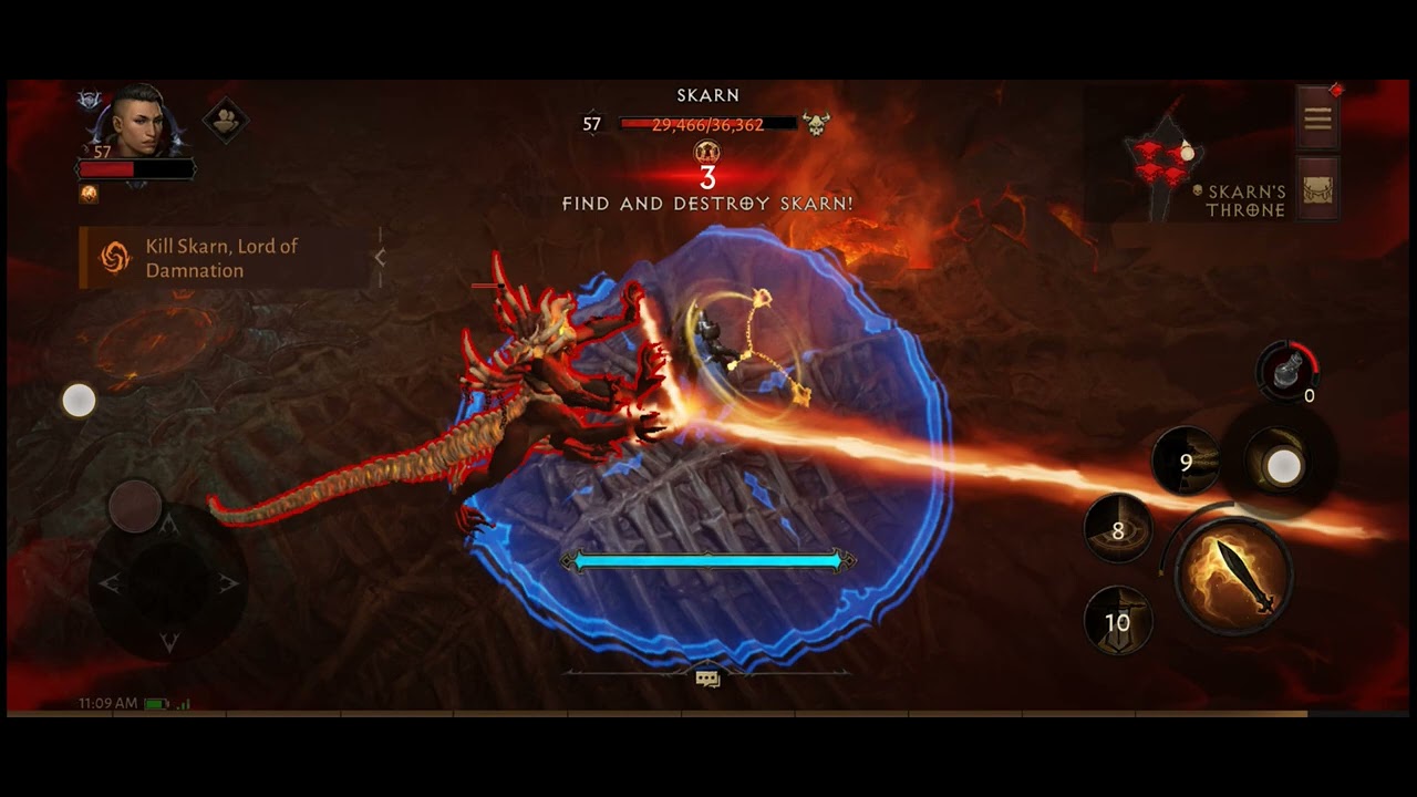 Diablo Immortal Boss Battle "Skarn" 👹 Main Quest lvl 57/60 Crusader ...
