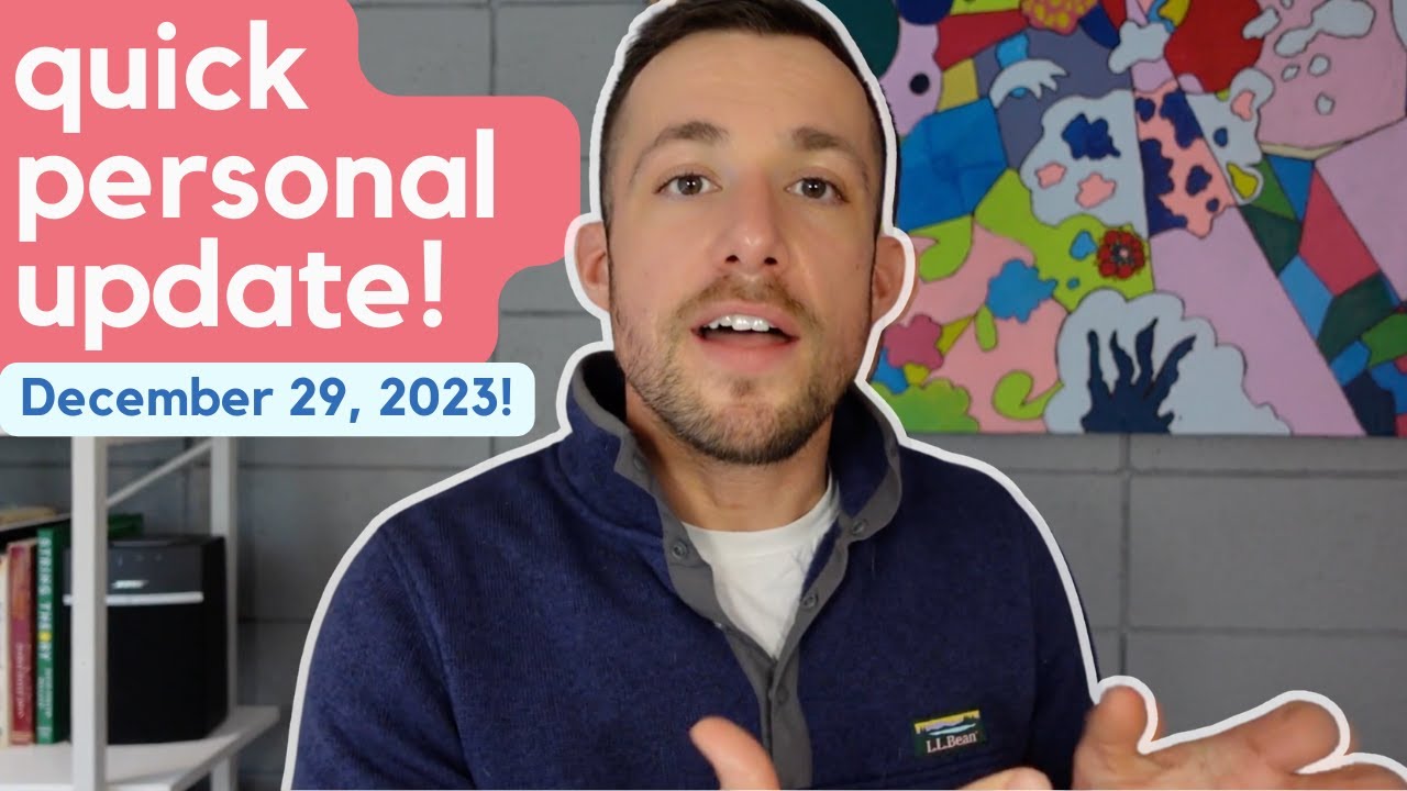back from taking time to unplug: a quick hello & update from me! - YouTube
