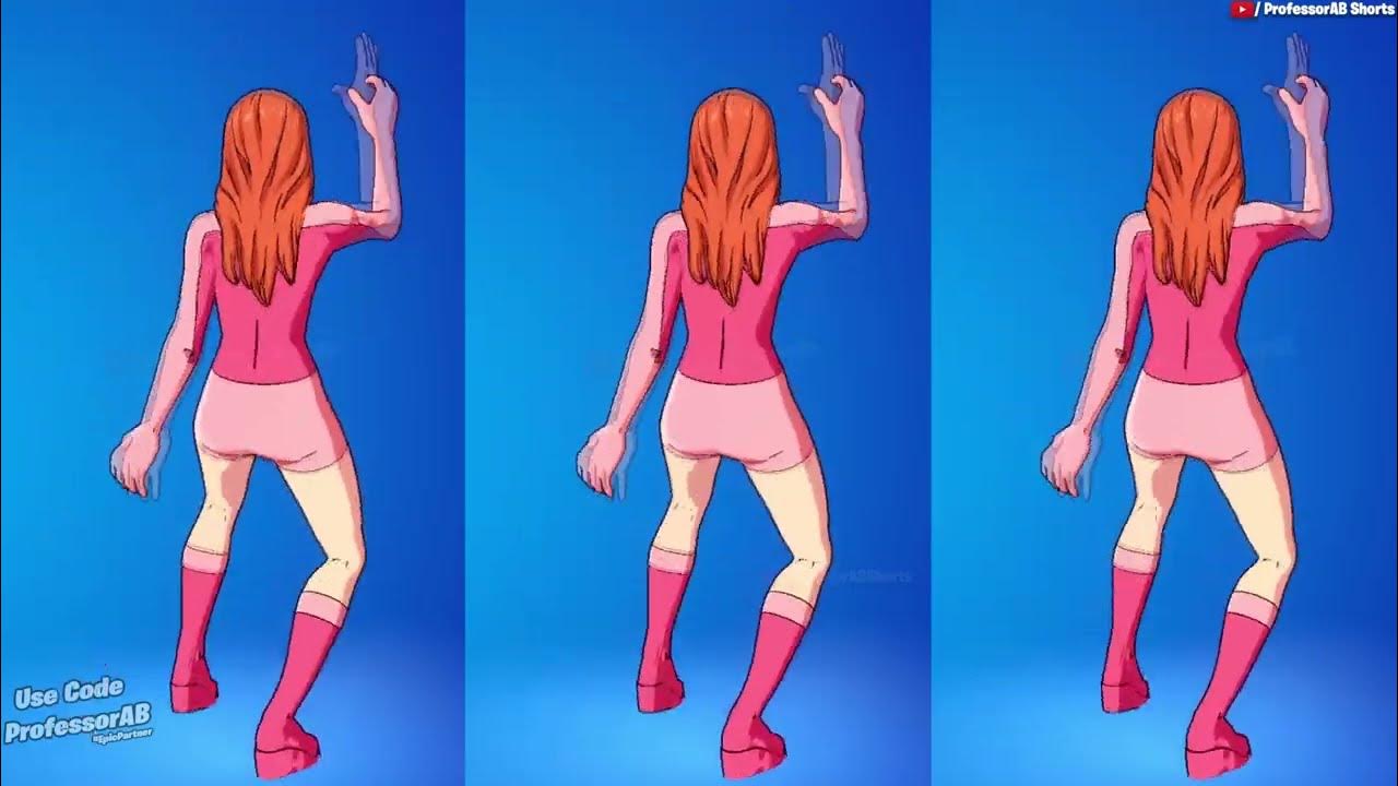 Fortnite Stuck Tiktok Emote With Atom Eve Skin Thicc ๐๐๐๐ Youtube