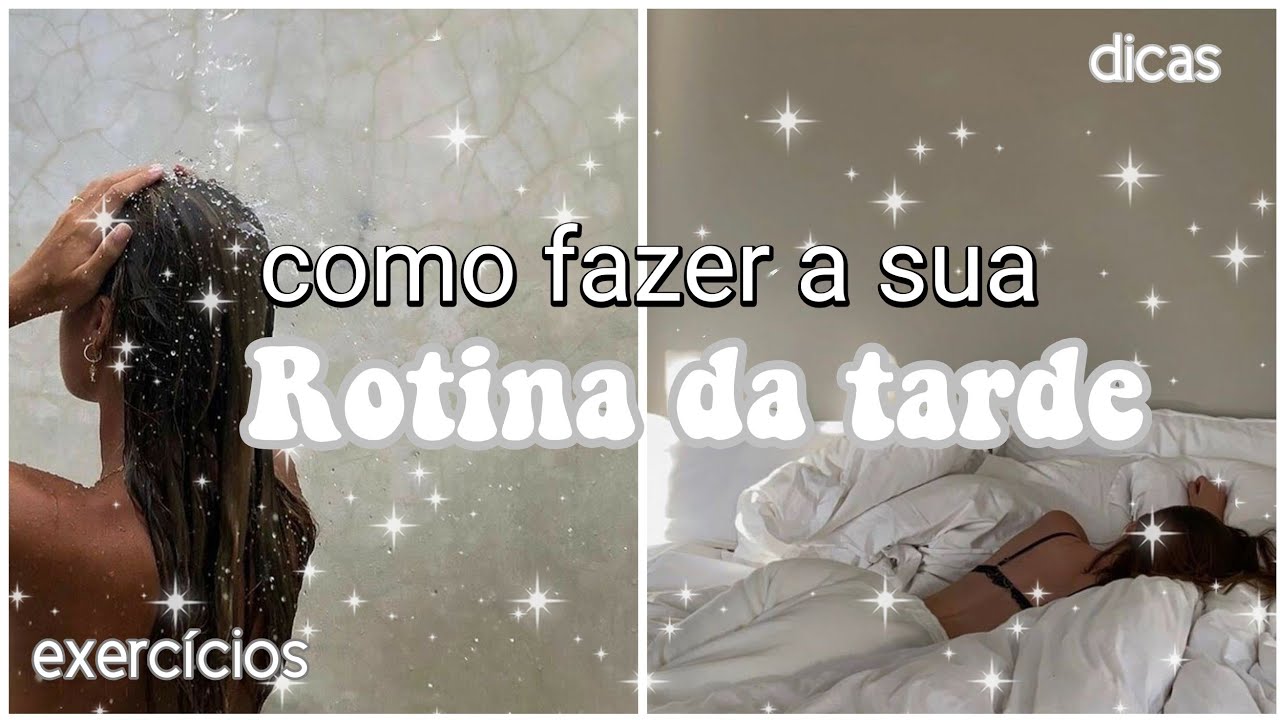 Como fazer a sua rotina da tarde |comida|exercícios|banho| - YouTube