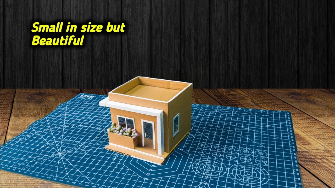 Cardboard Magic: Creating a Small House Model - YouTube