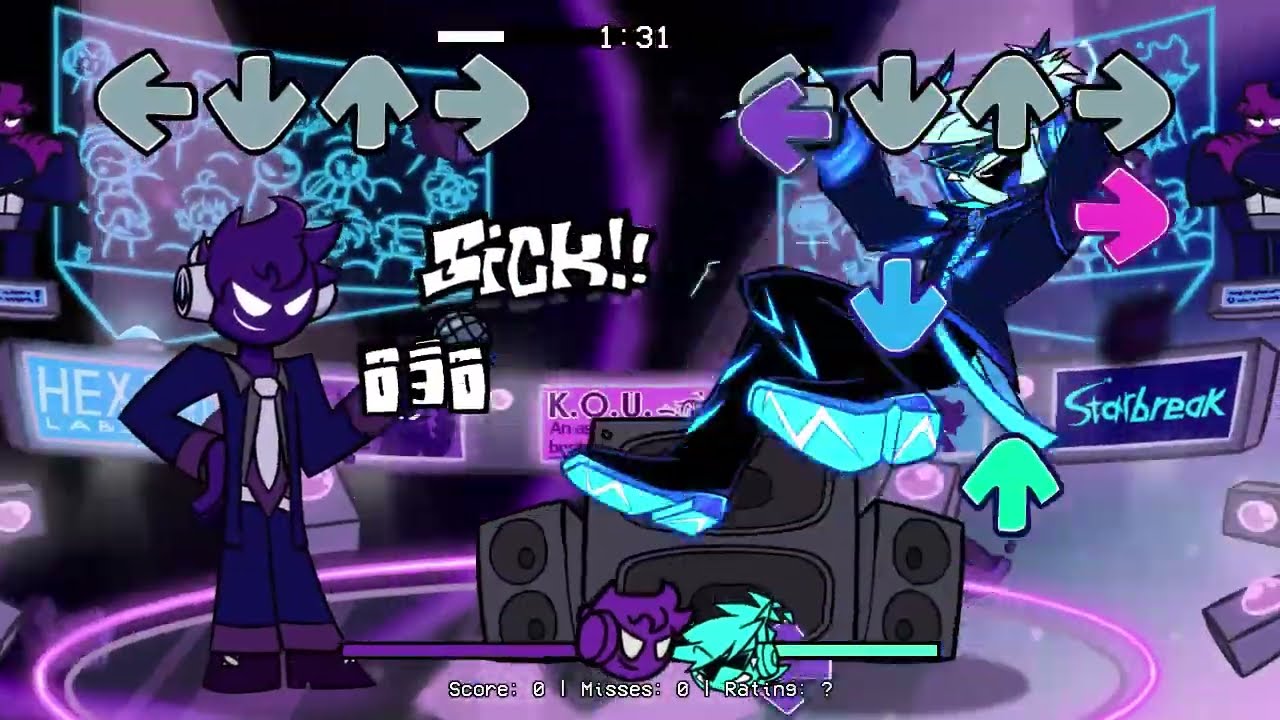 Friday Night Funkin Asteroids But It's Void Vs Lectro Sings It (FNF ...