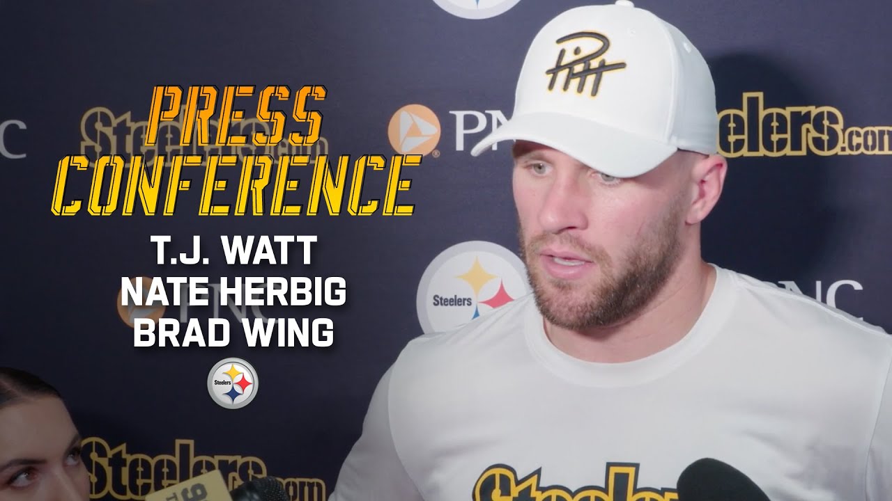 T.J. Watt, Nate Herbig, Brad Wing on preparing for game vs. Texans ...