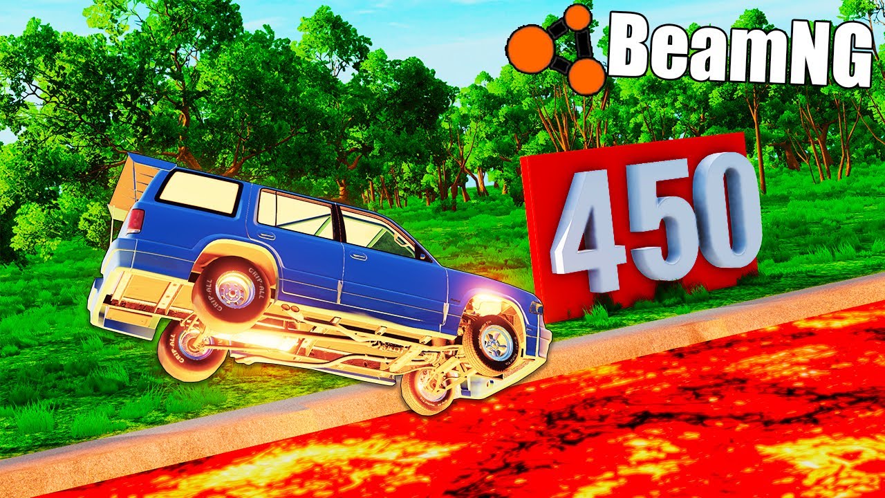 Who Will Score 500 Points? The INSANE Lava Challenge in Beam NG Drive ...