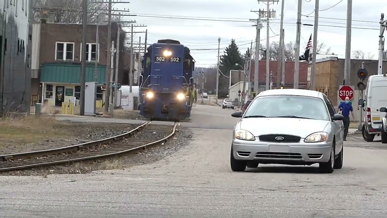 WRONG WAY DRIVER RACES TRAIN TO FLAGGED CROSSING! | Jason Asselin - YouTube