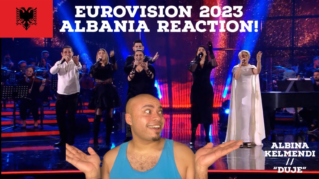 🇦🇱 EUROVISION 2023 ALBANIA REACTION | Albina dhe Familja Kelmendi “Duje ...
