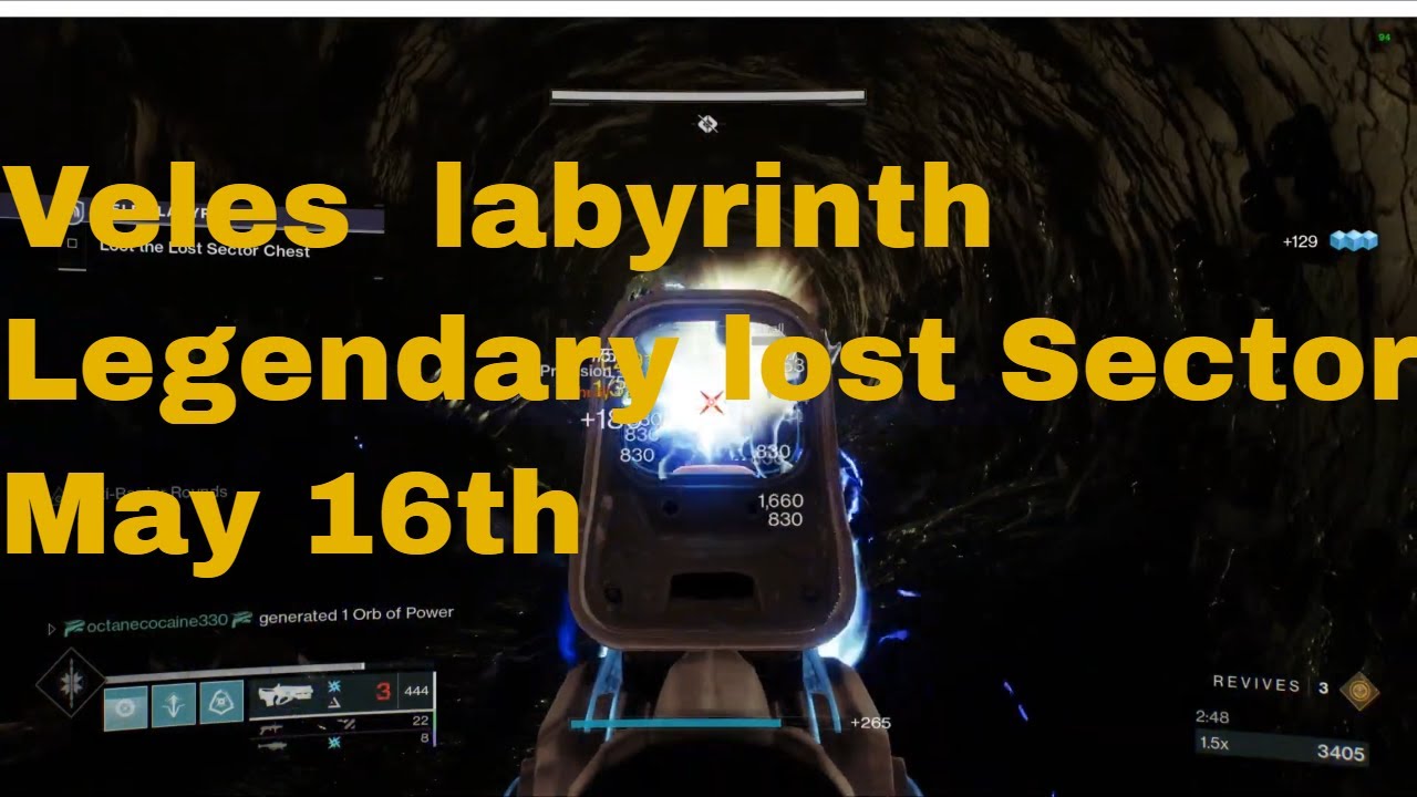 destiny 2 legendary lost sector veles labyrinth May 16th Easy ...